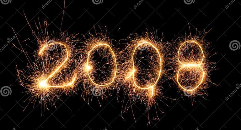 Flame. 2008 stock image. Image of firework, number, exploding - 3739369