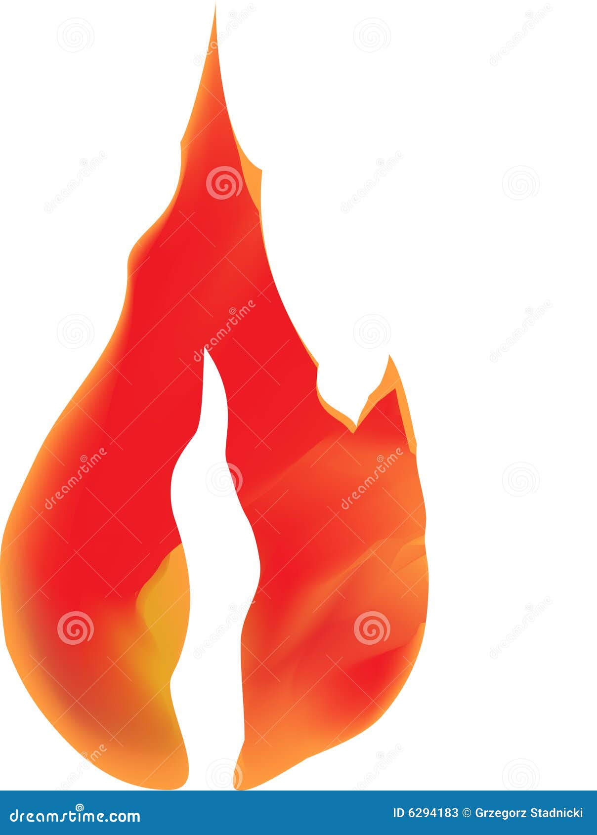 Flame stock vector. Illustration of sparks, light, igniting - 6294183