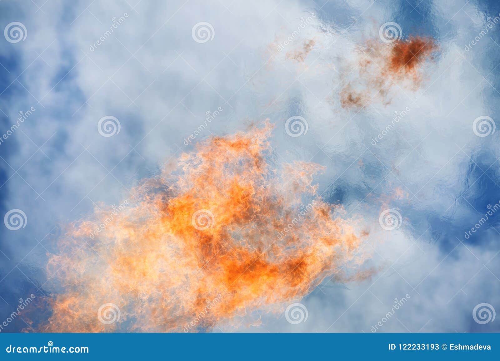 Flame against blue sky stock image. Image of energy - 122233193