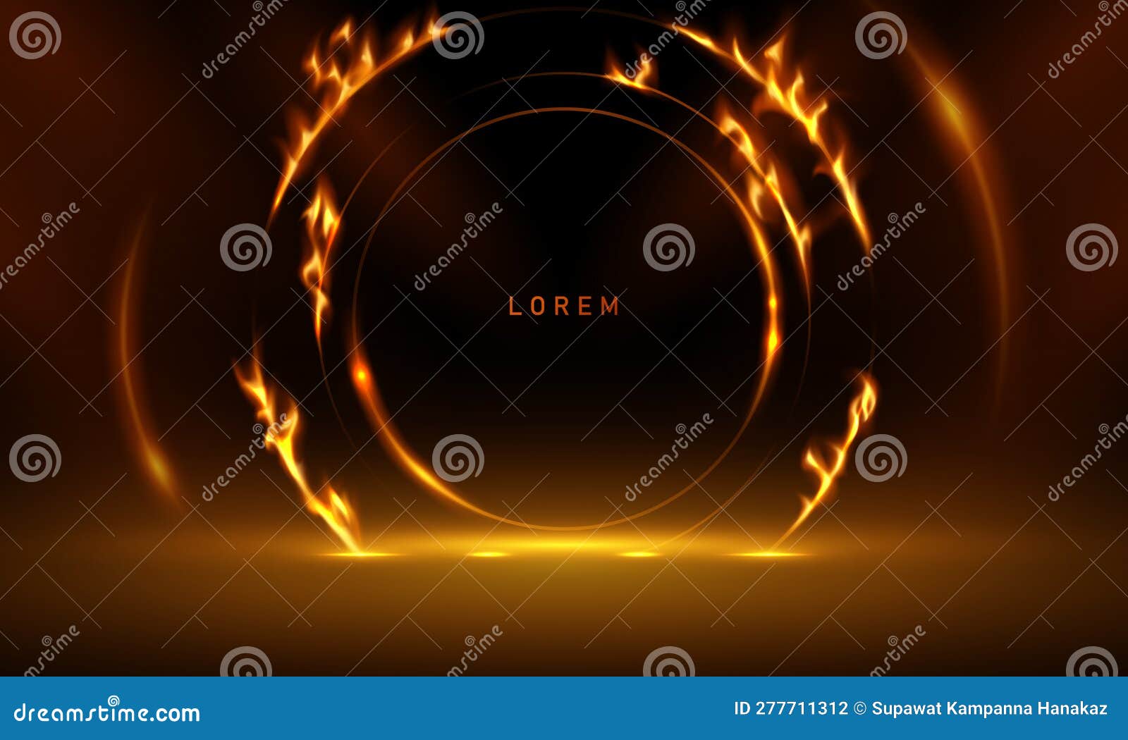 Flame Background Virtual Design Abstract Vector Illustration Stock ...
