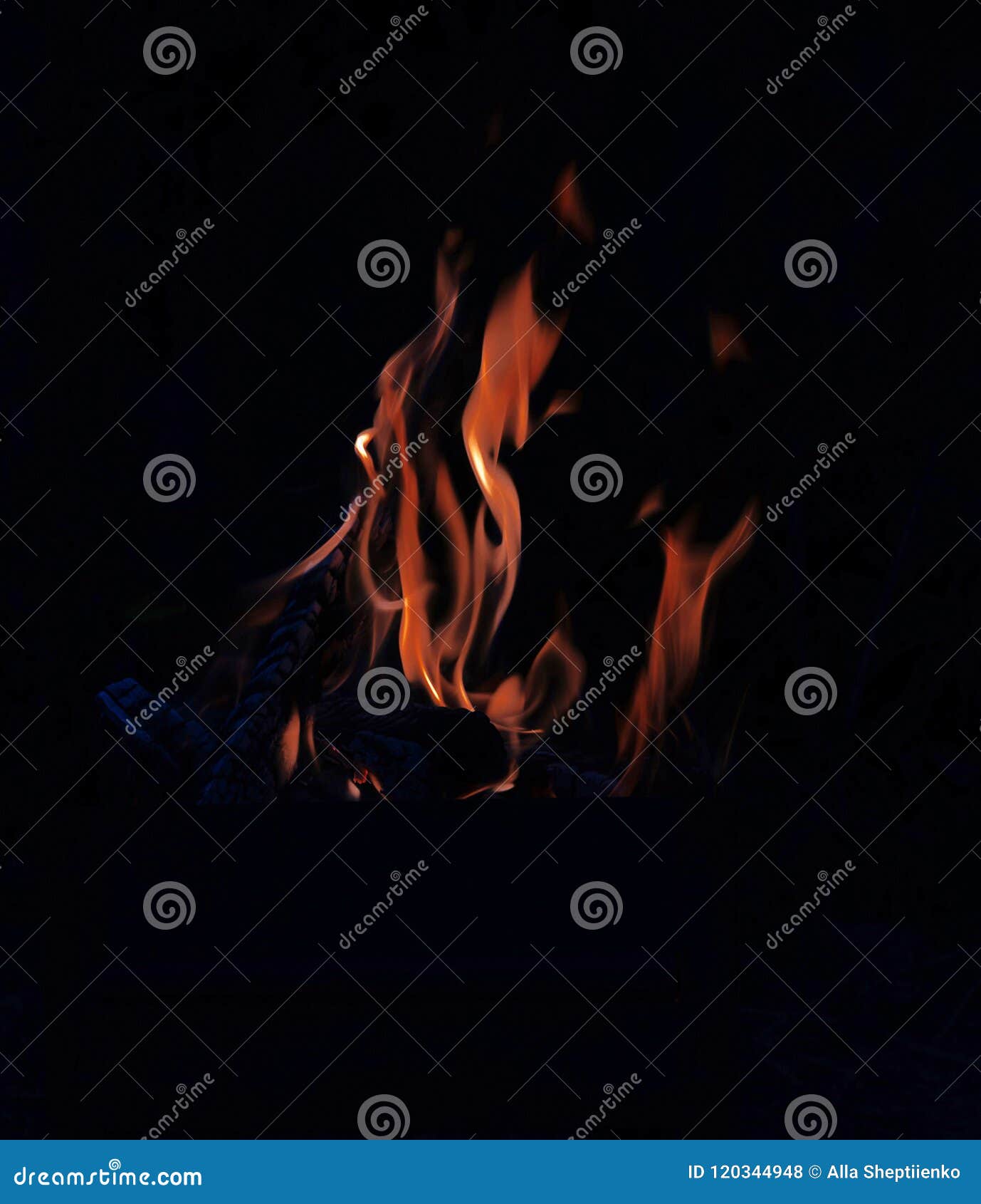Flame on a Black Background Stock Photo - Image of yellow, bright ...