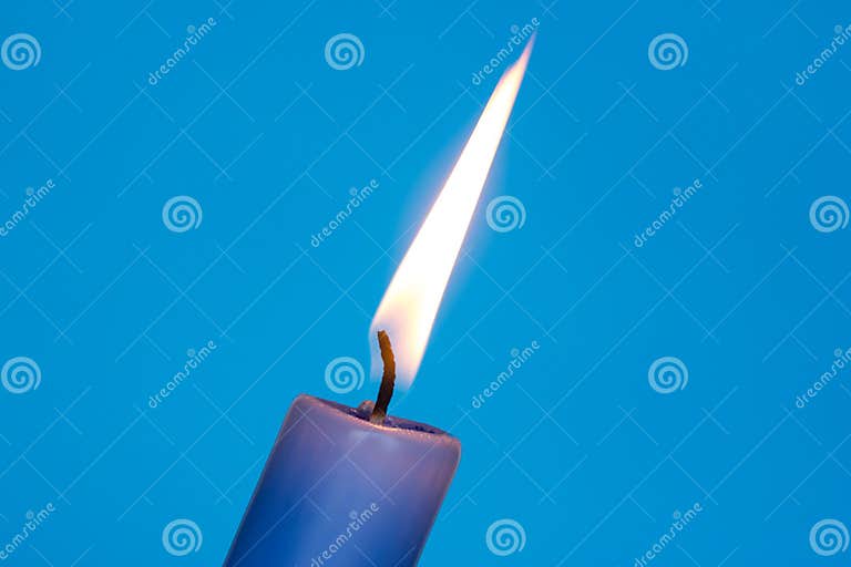 Flame of blue candle stock photo. Image of praying, burn - 33333144