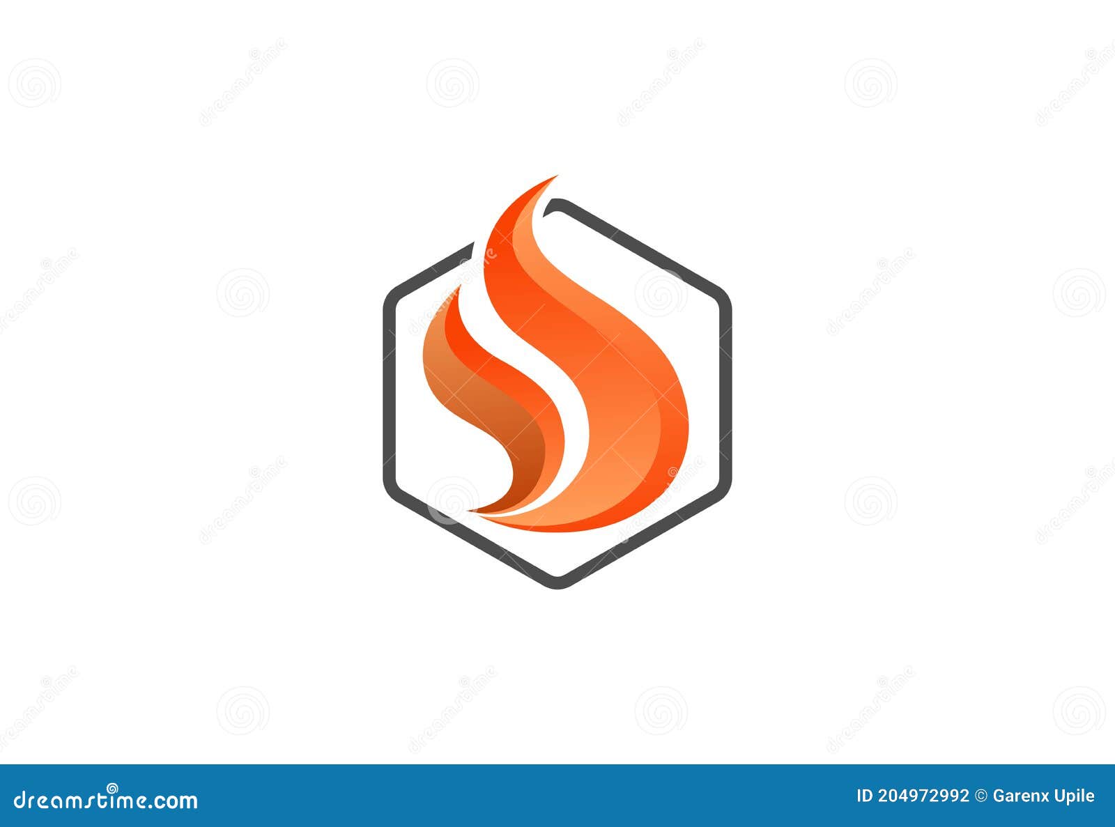 Flame with Box Logo Design Symbol Stock Vector - Illustration of grill ...