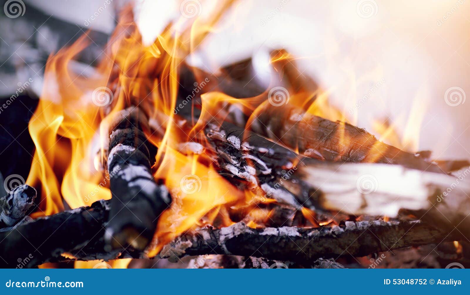 Flame of the Bright Burning Fire Stock Photo - Image of danger ...