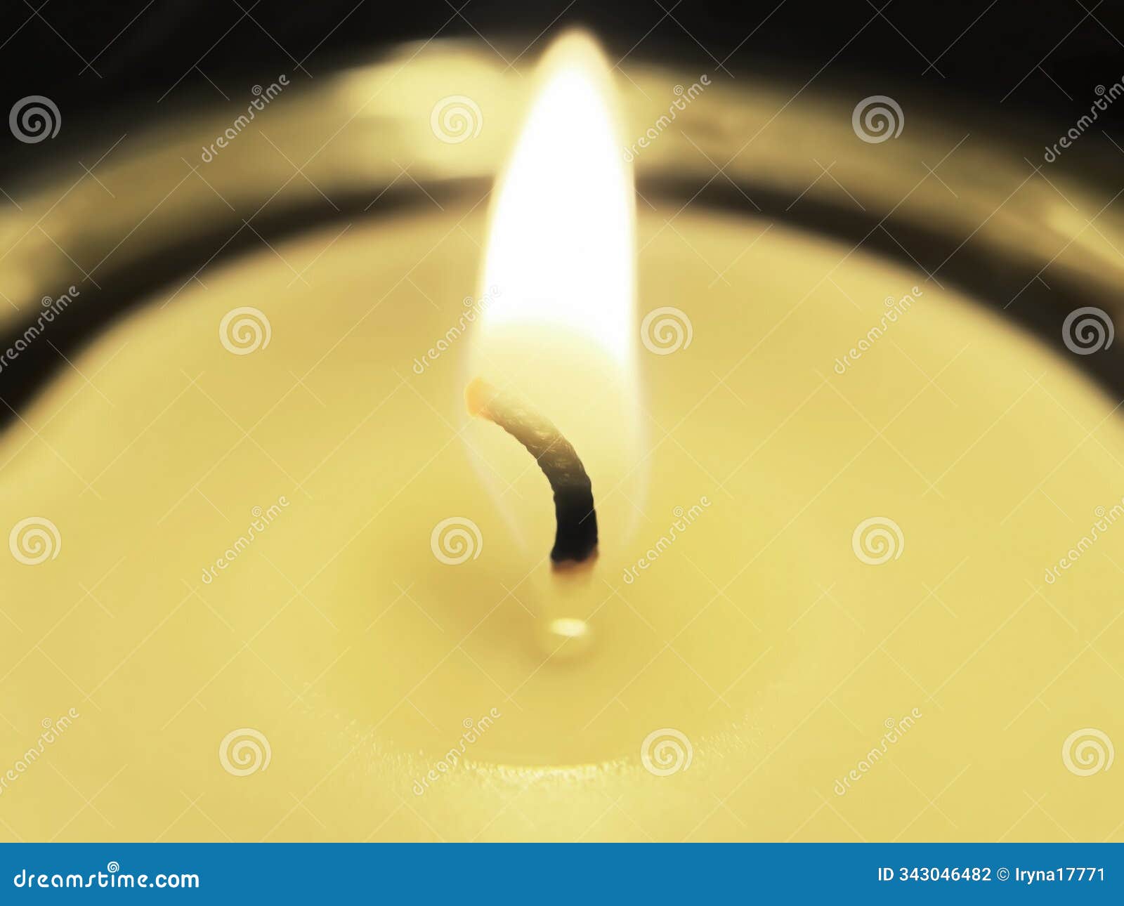 Flame of a Burning Candle Close-up Stock Photo - Image of petal, burn ...