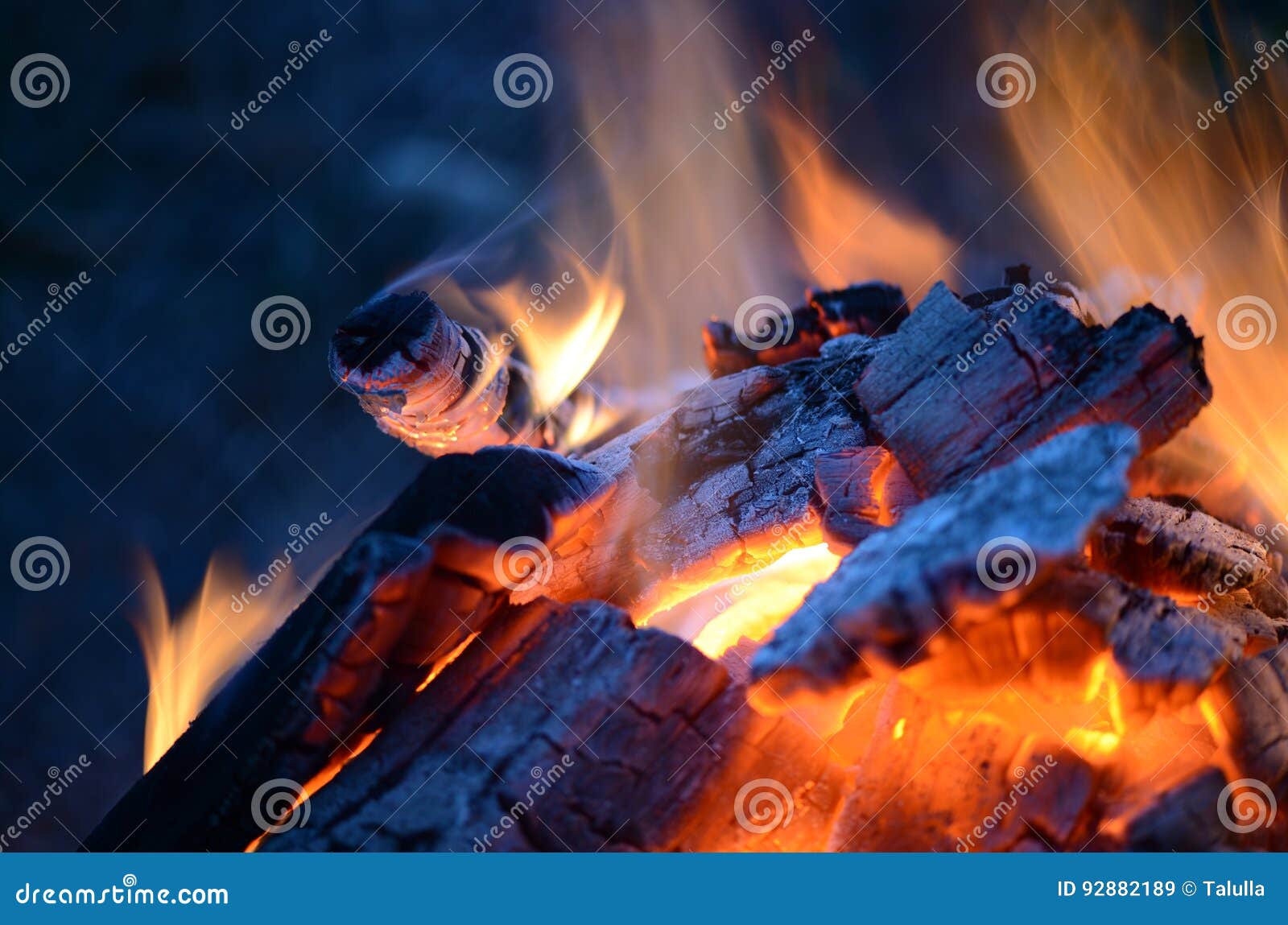 Flame of Burning Fire Close-up As Background Stock Image - Image of ...