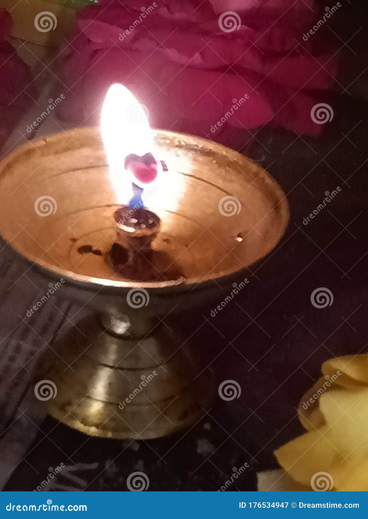 This is Flame.it is Called Deepak in Indian Language Stock Image ...