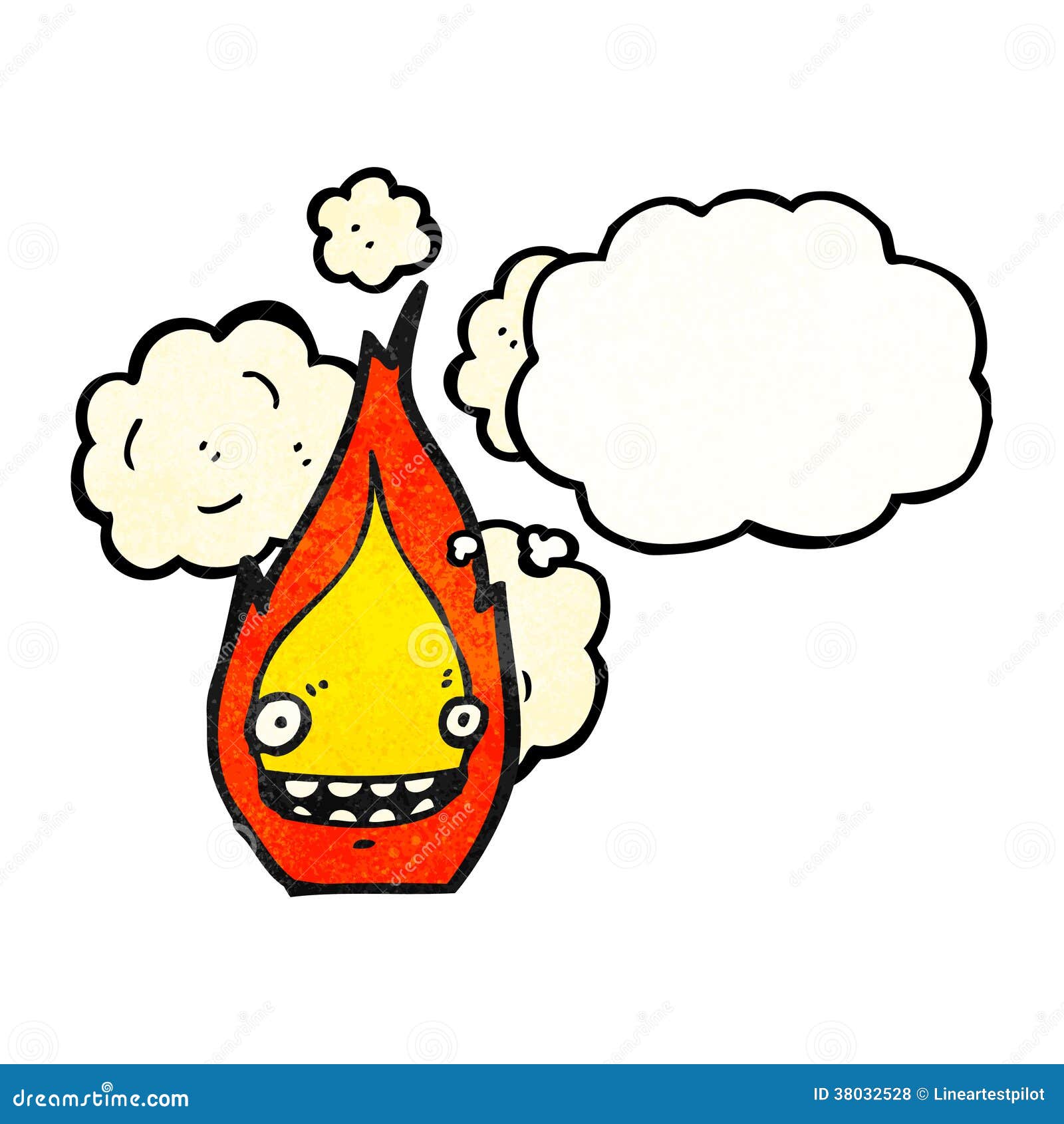 Flame cartoon character stock vector. Illustration of character - 38032528