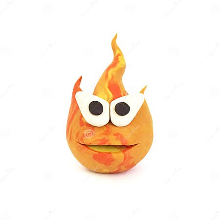 Flame, clay modeling stock image. Image of molding, dangerous - 405183