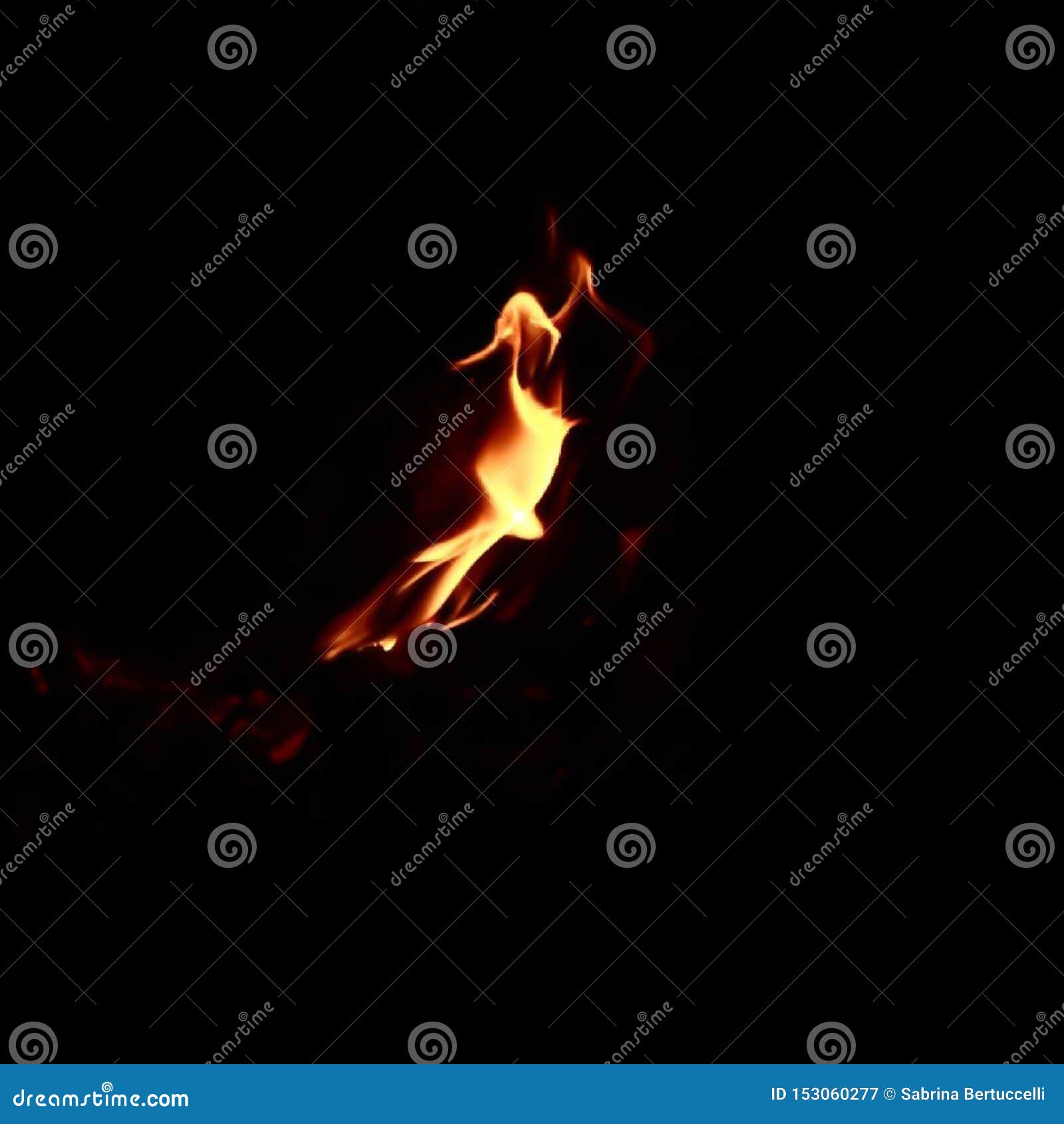 A Flame in a Cold Day in Winter Stock Image - Image of cold, winter ...