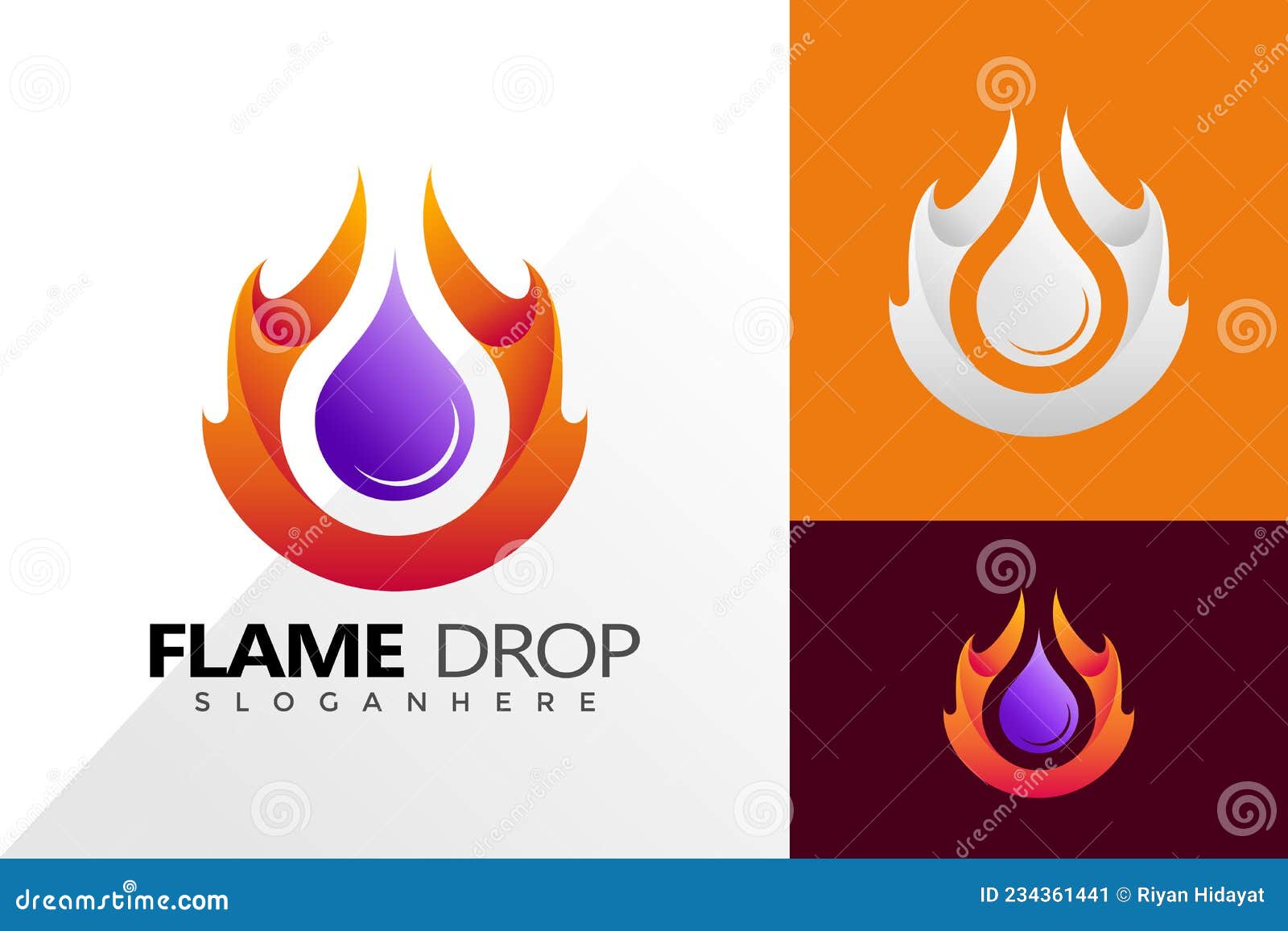 Flame Drop Wave Logo Design Inspiration. Abstract Emblem, Designs ...