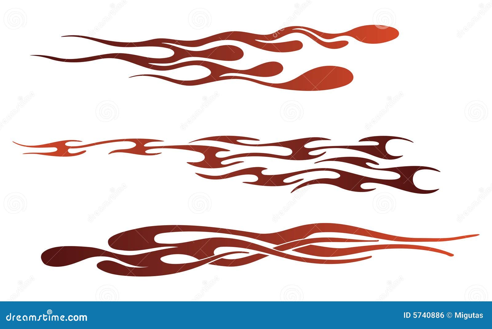 Flame elements stock vector. Illustration of sign, decoration - 5740886