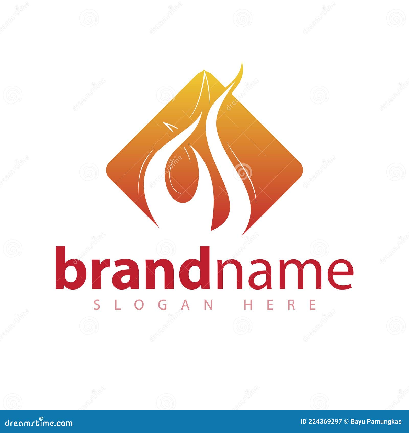 Flame Fire Abstract Logo Icon Vector Template Stock Vector ...