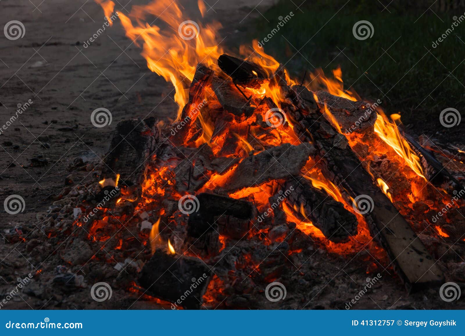 Flame fire and embers. stock image. Image of hypnotic - 41312757