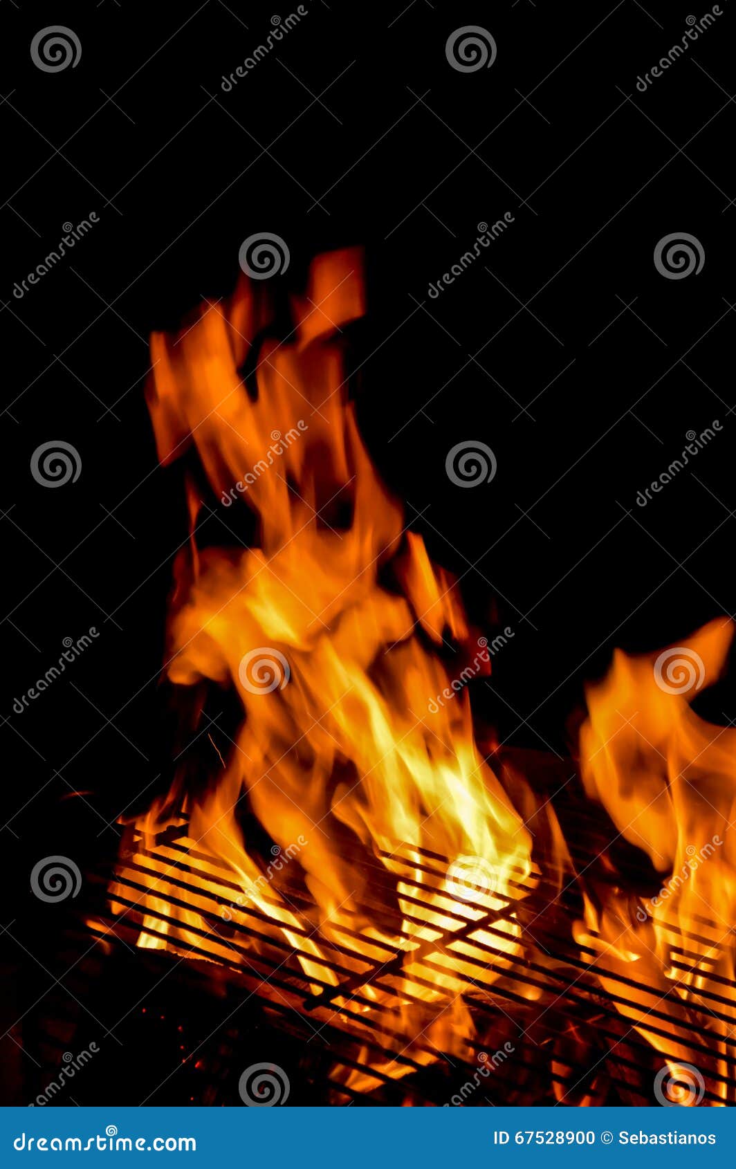 Flame Fire Empty Hot Barbecue Stock Photo - Image of picnic, beef: 67528900