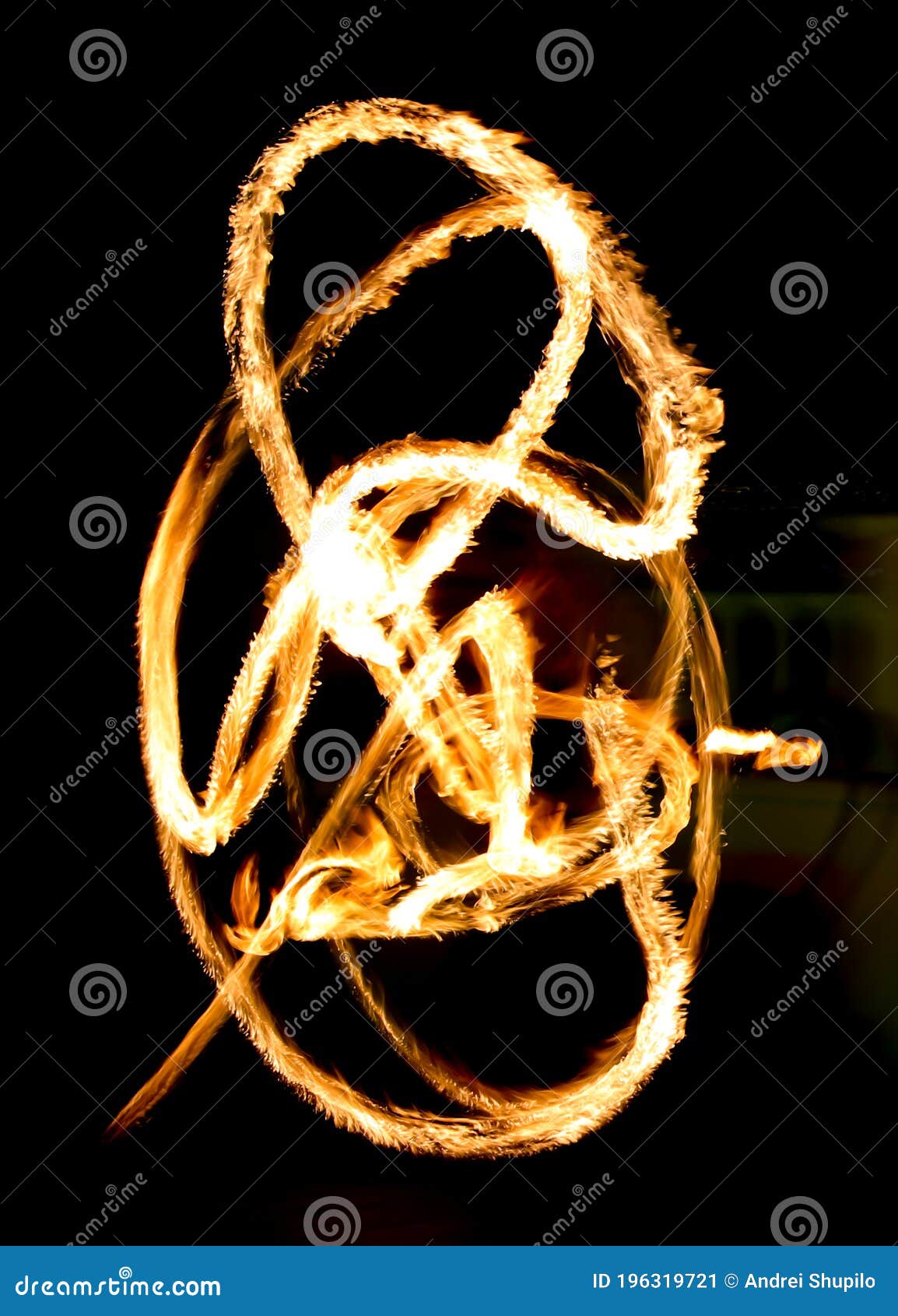 Flame of Fire in Motion at Night Stock Image - Image of blaze, texture ...