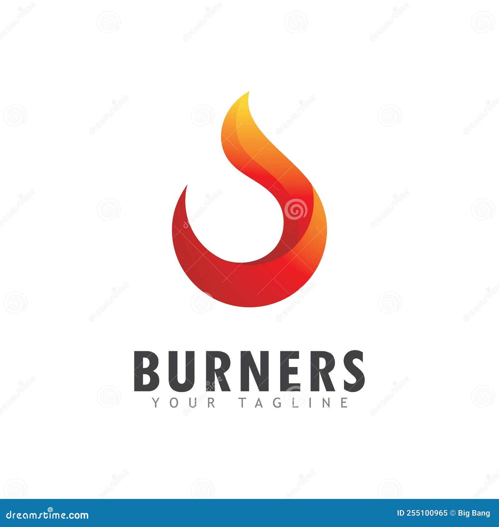 Flame Fire Vector Logo Template Stock Vector - Illustration of fireball ...