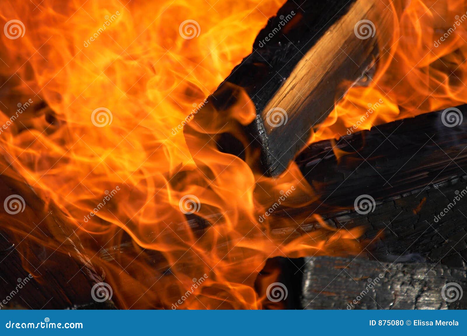Flame Fire and Wood stock photo. Image of orange, yellow - 875080