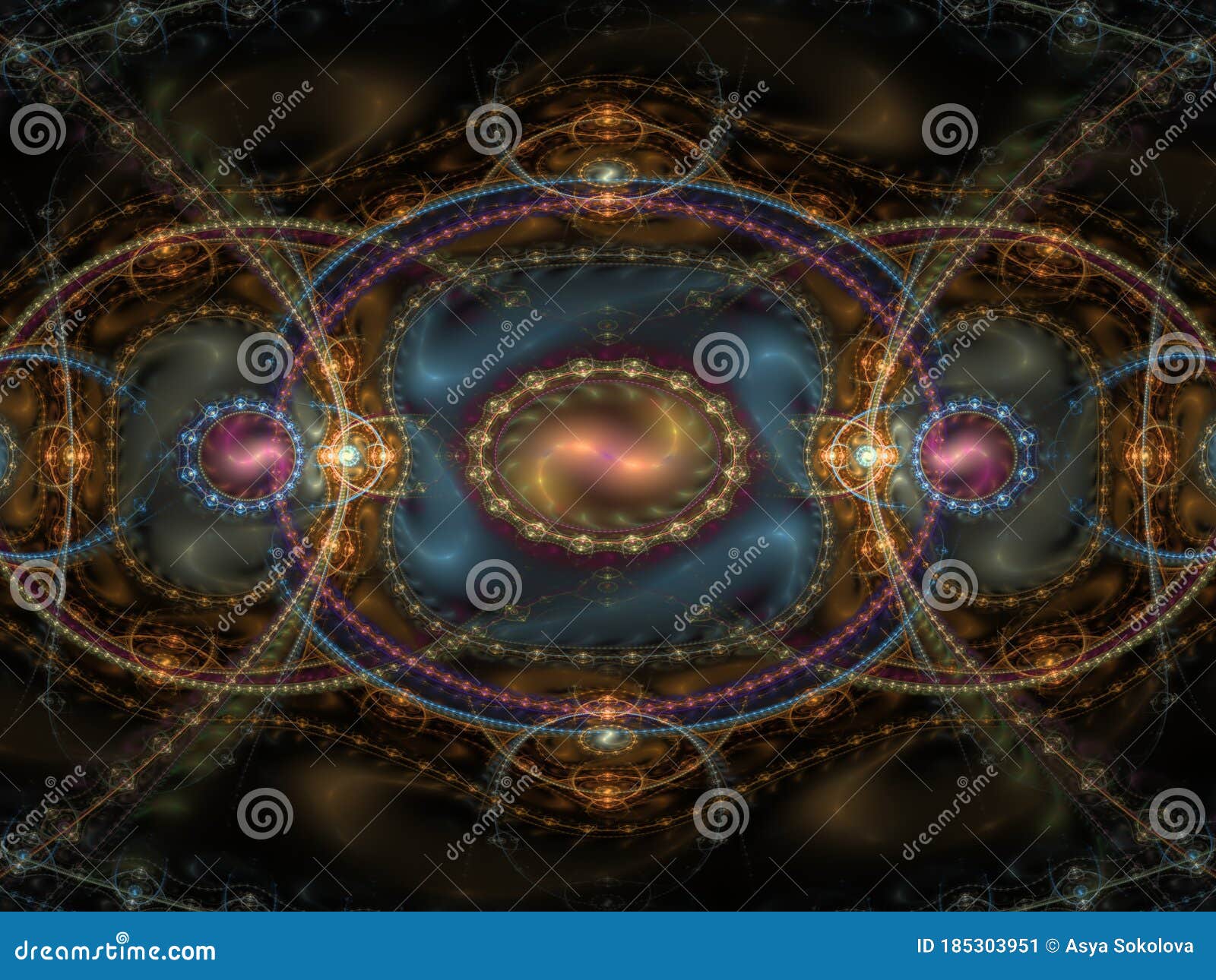 Flame Fractal Rendering stock illustration. Illustration of fractal - 185303951