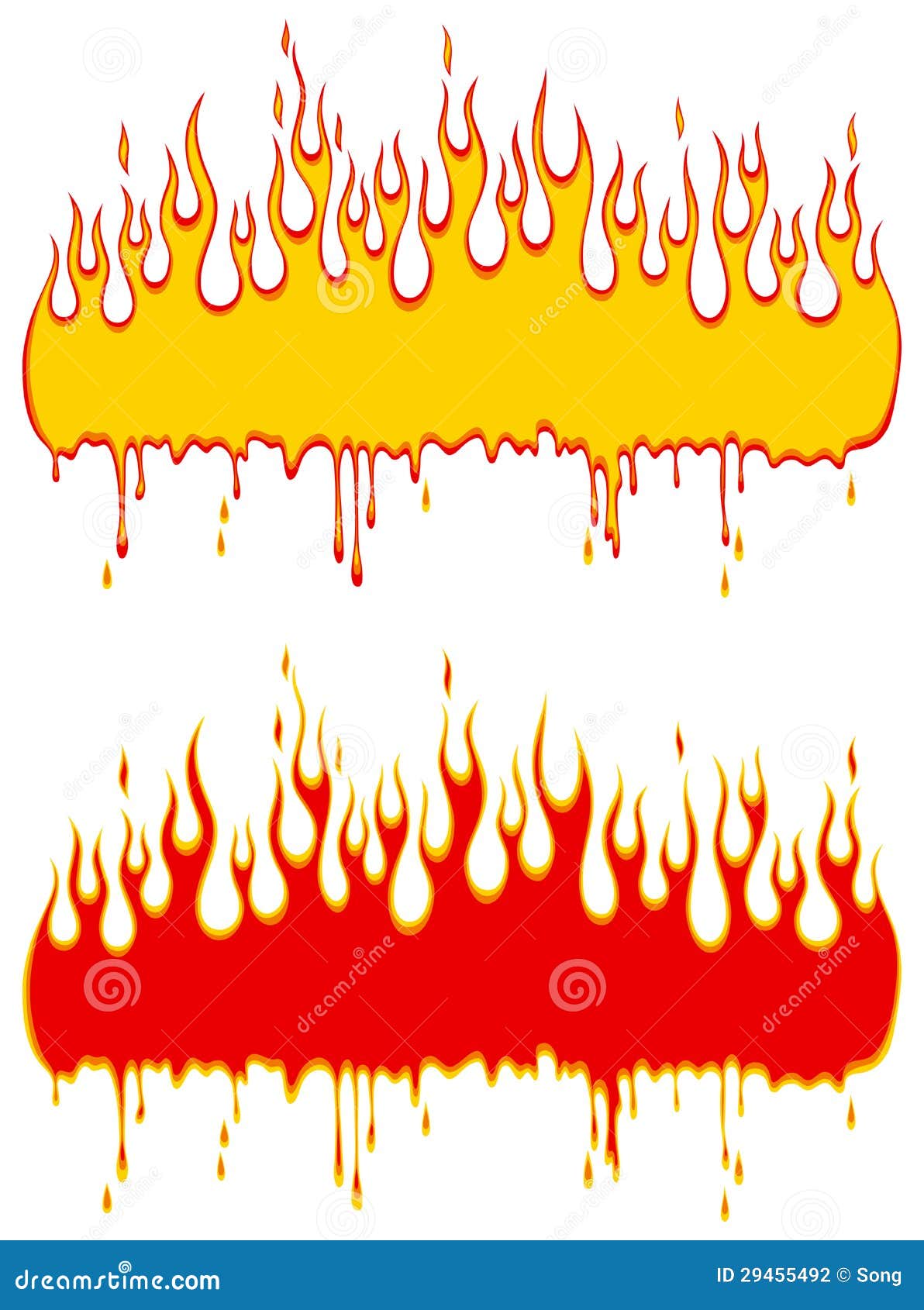 Flame frame stock vector. Illustration of flames, space - 29455492