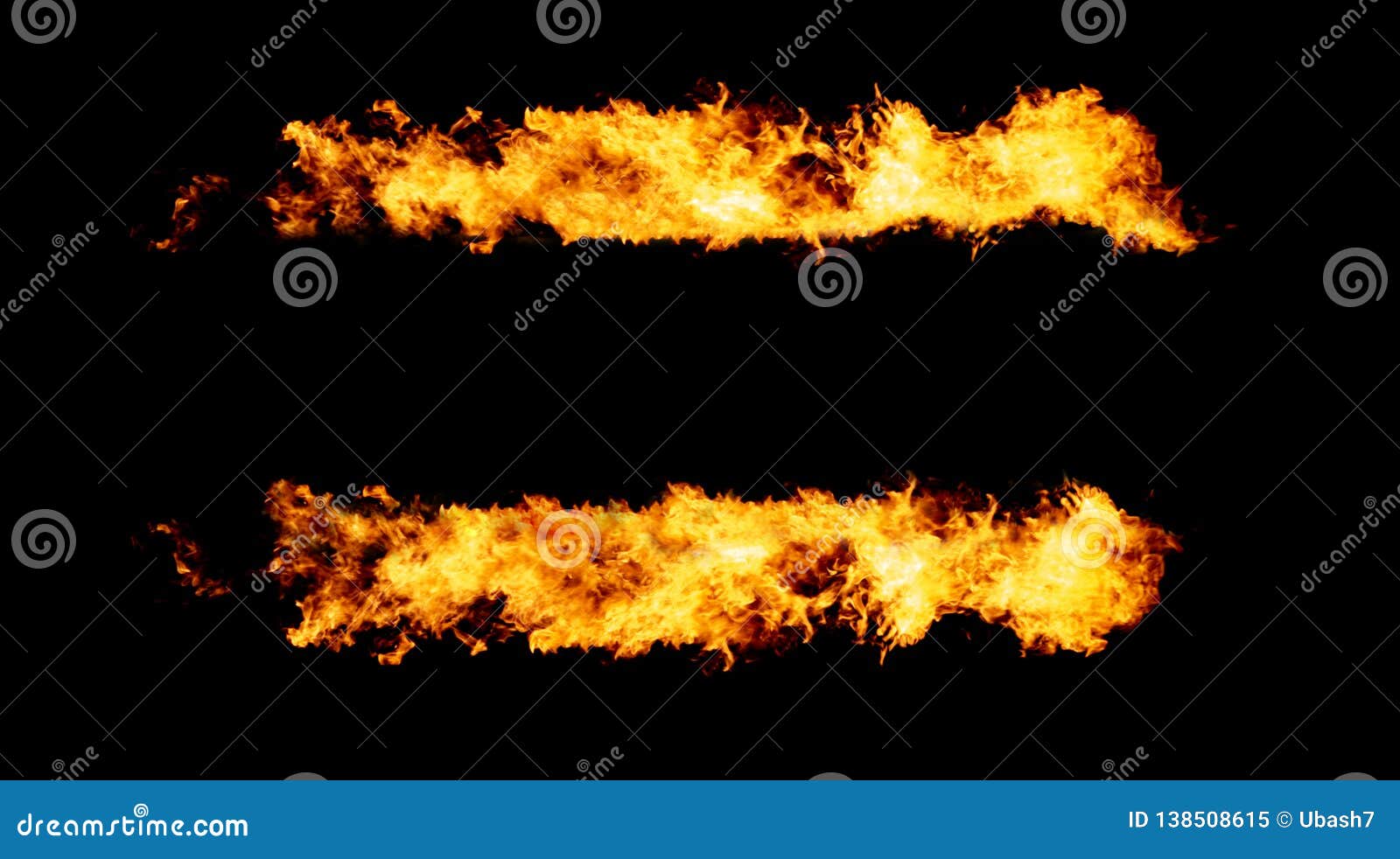Flame Frame Isolated on Black Stock Image - Image of garish, edging ...
