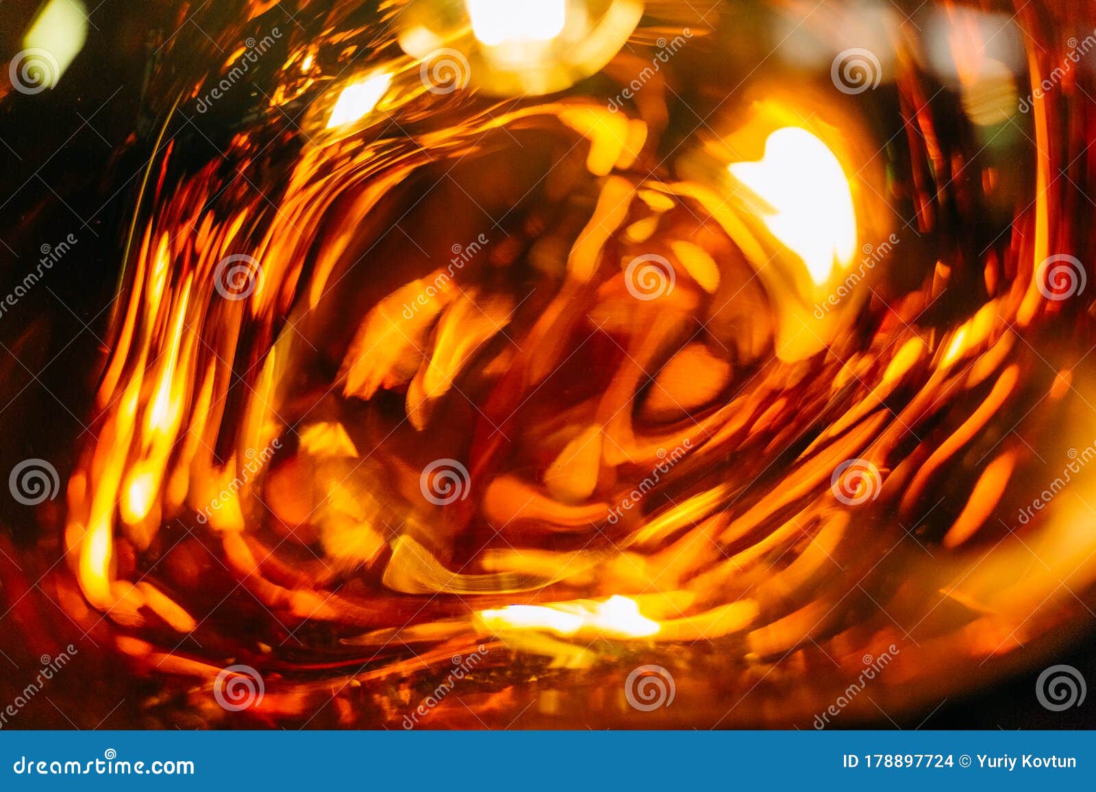 Flame Glitter Orange Golden Magic Image Mysticism Stock Photo - Image ...