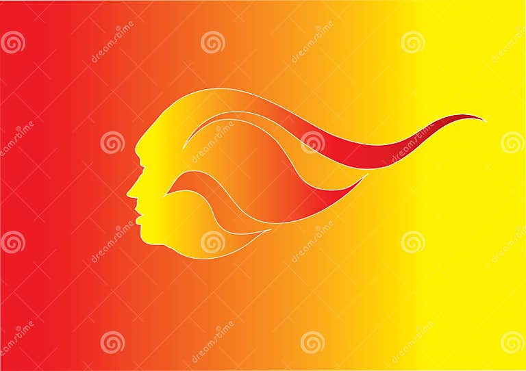 Flame head stock vector. Illustration of elements, illustrations - 8446353