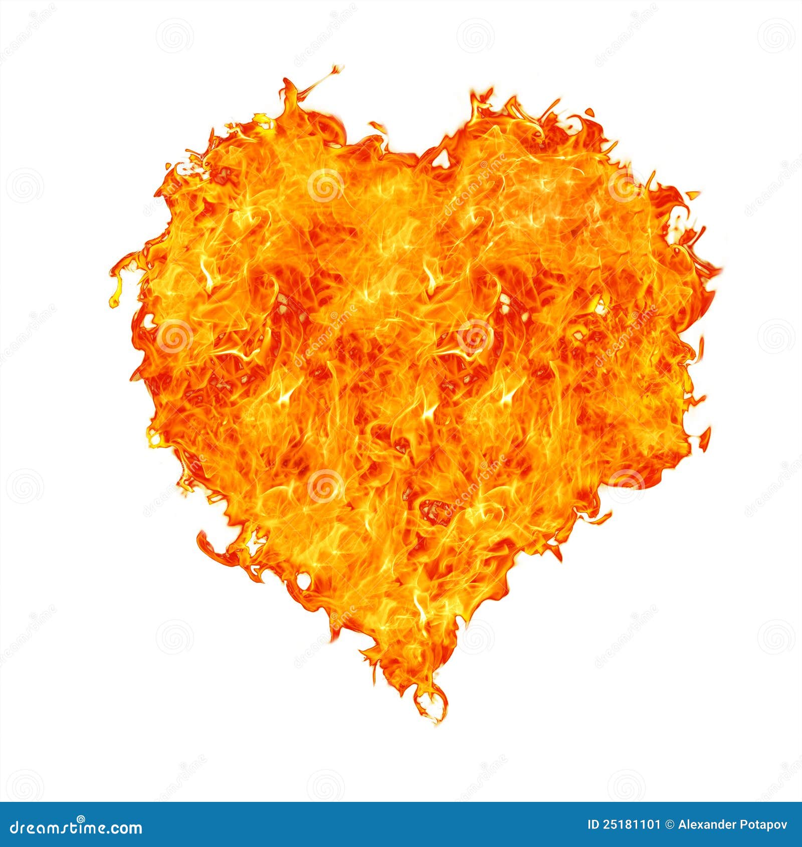 Flame heart on white stock image. Image of abstract, ornate - 25181101