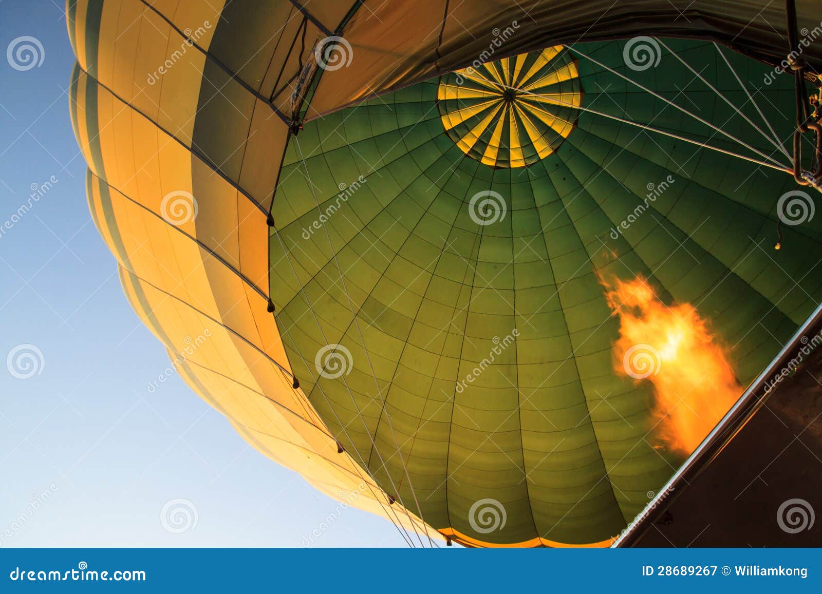 Flame Heating Up an Air Balloon Stock Image - Image of light, flame ...