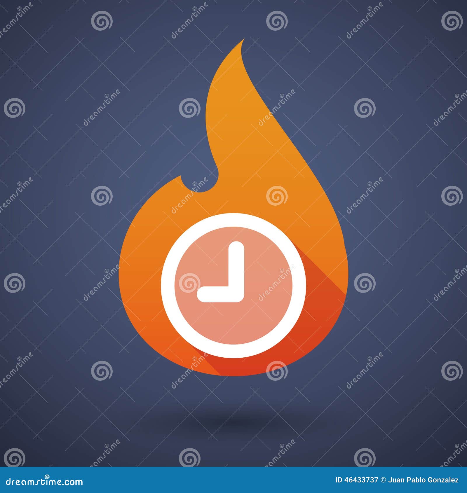 Clock Flame Speed Time Icon. Stopwatch Countdown Circle Logo Burn Alarm ...
