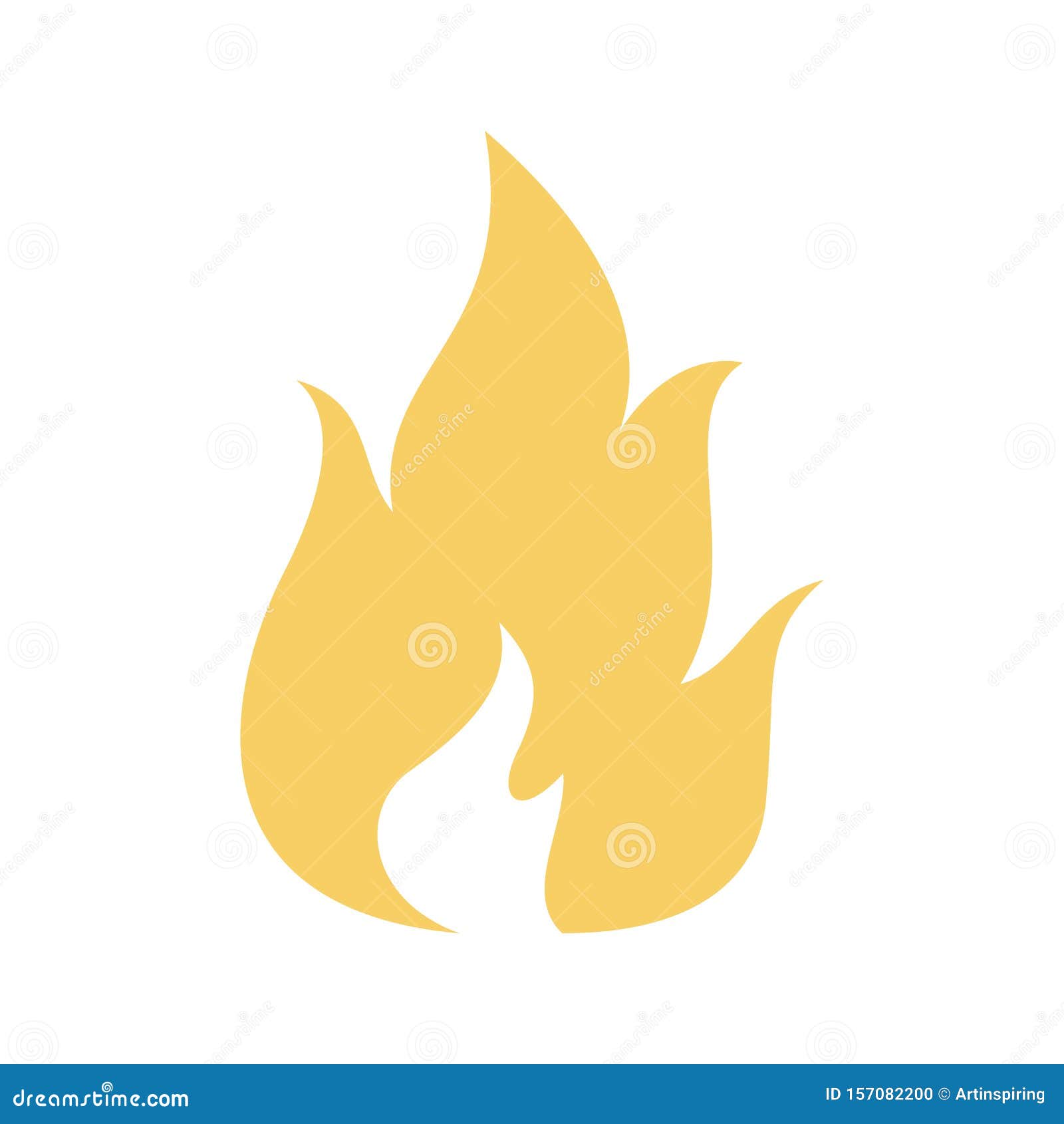 Flame Icon. Energy and Heat Symbol, Explosion Danger Stock Vector ...