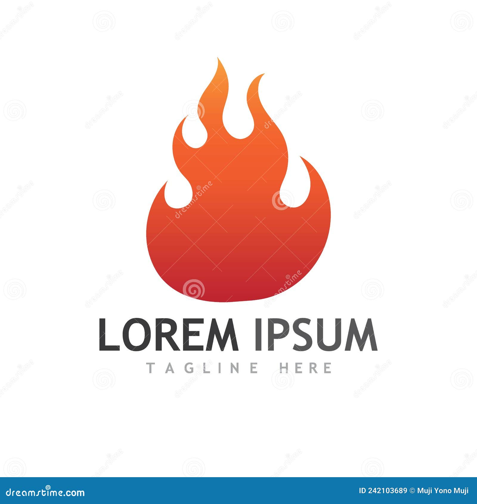 Flame icon logo vector stock vector. Illustration of flames - 242103689