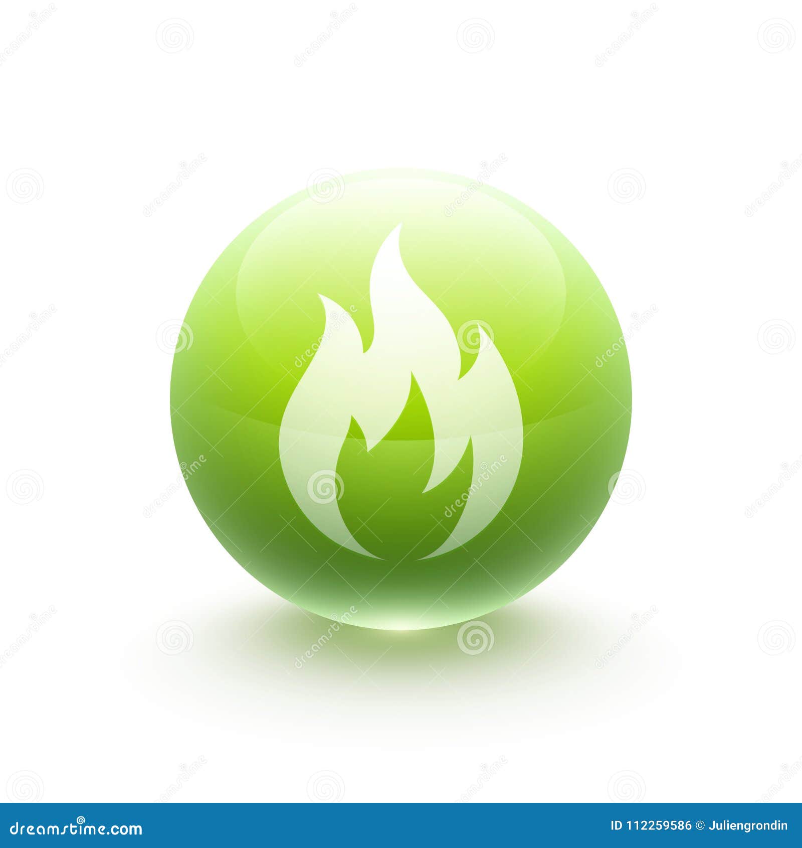 Flame icon sphere stock illustration. Illustration of website - 112259586