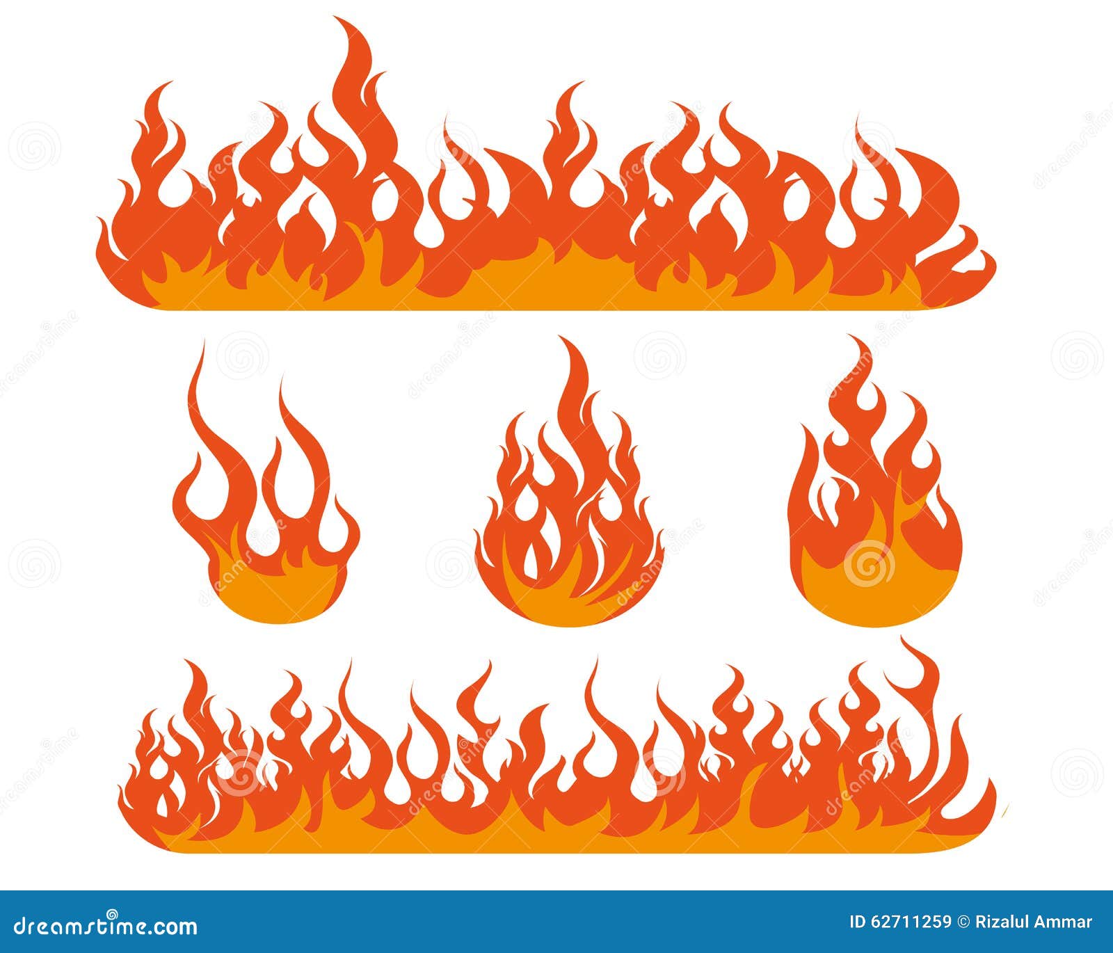 Flame illustration stock vector. Illustration of explosion - 62711259