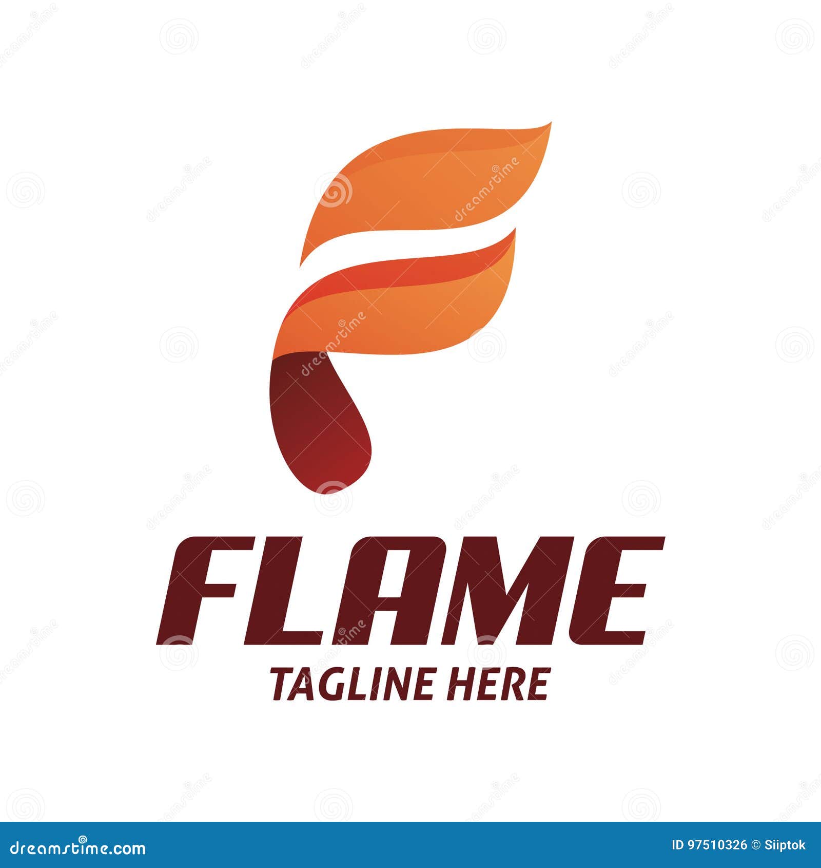 Flame letter f logo stock illustration. Illustration of identity - 97510326