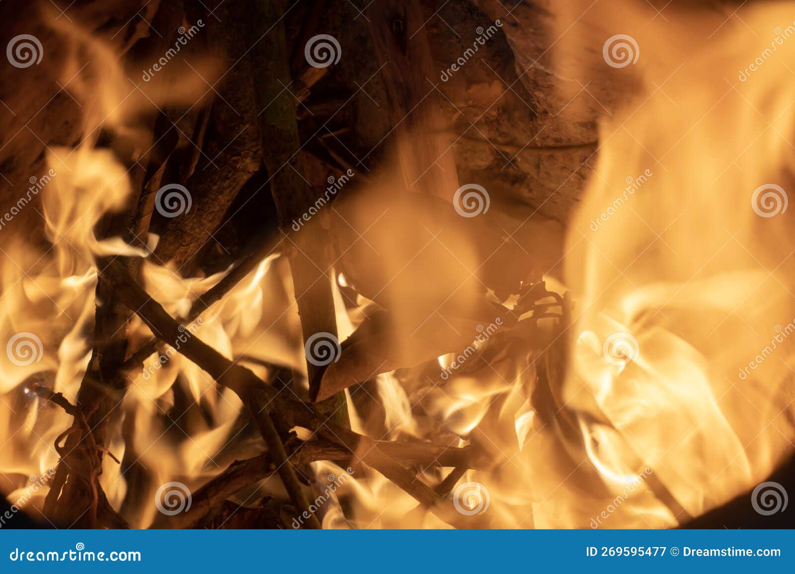 Flame and Light. Fire Explosion, Fiery Background, Fire and Smoke after ...