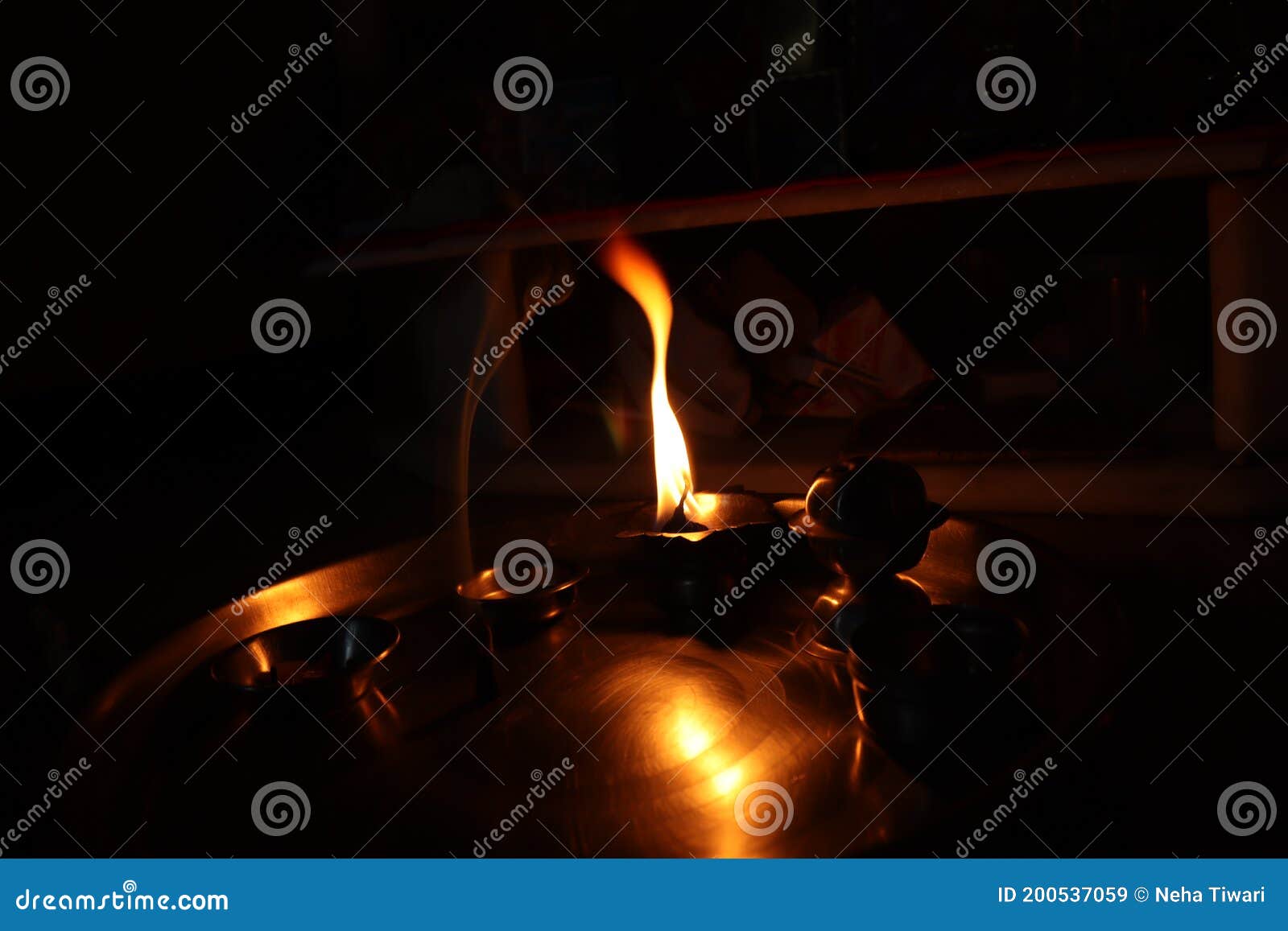 Flame Light Prayer Devotional Dark Background Stock Image - Image of ...