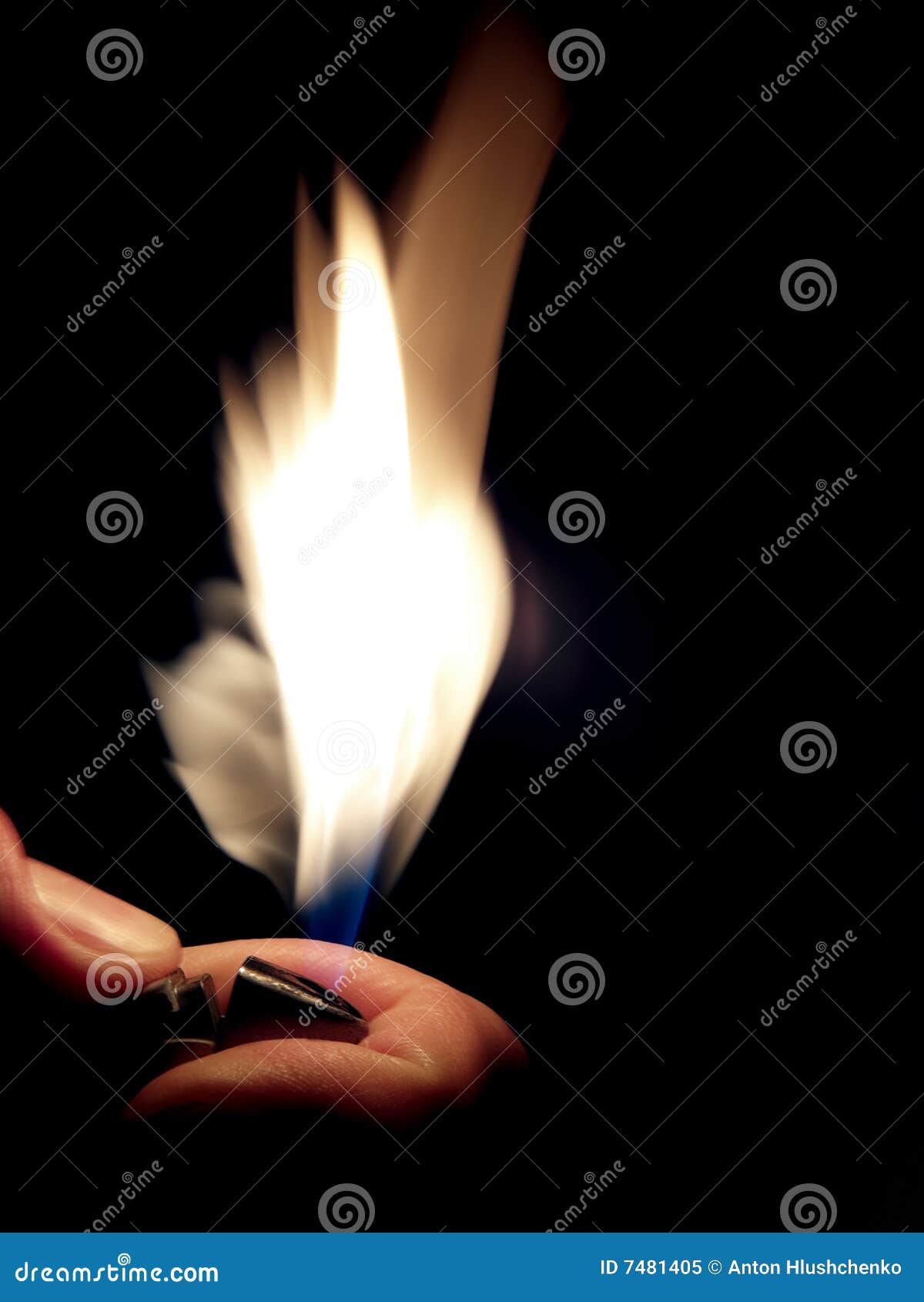 Flame from a lighter stock image. Image of burn, hold - 7481405