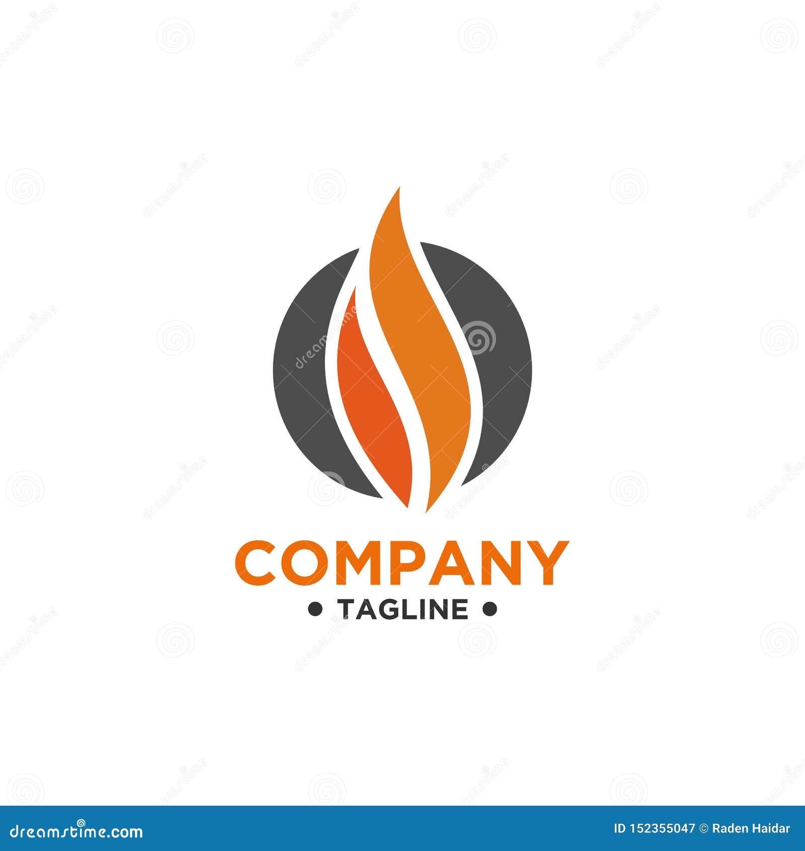 Flame Logo Design Simple Minimalist Style Stock Vector - Illustration ...