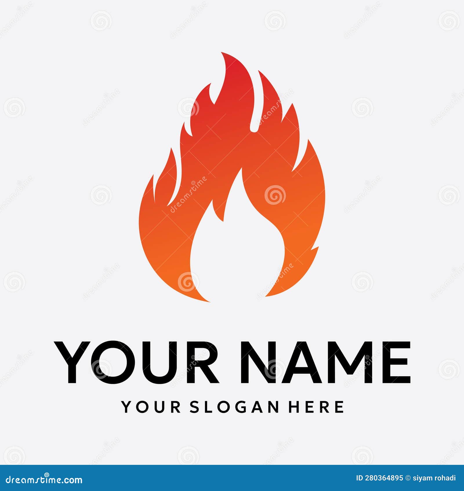 Flame Logo Design Template Illustration Stock Vector - Illustration of ...