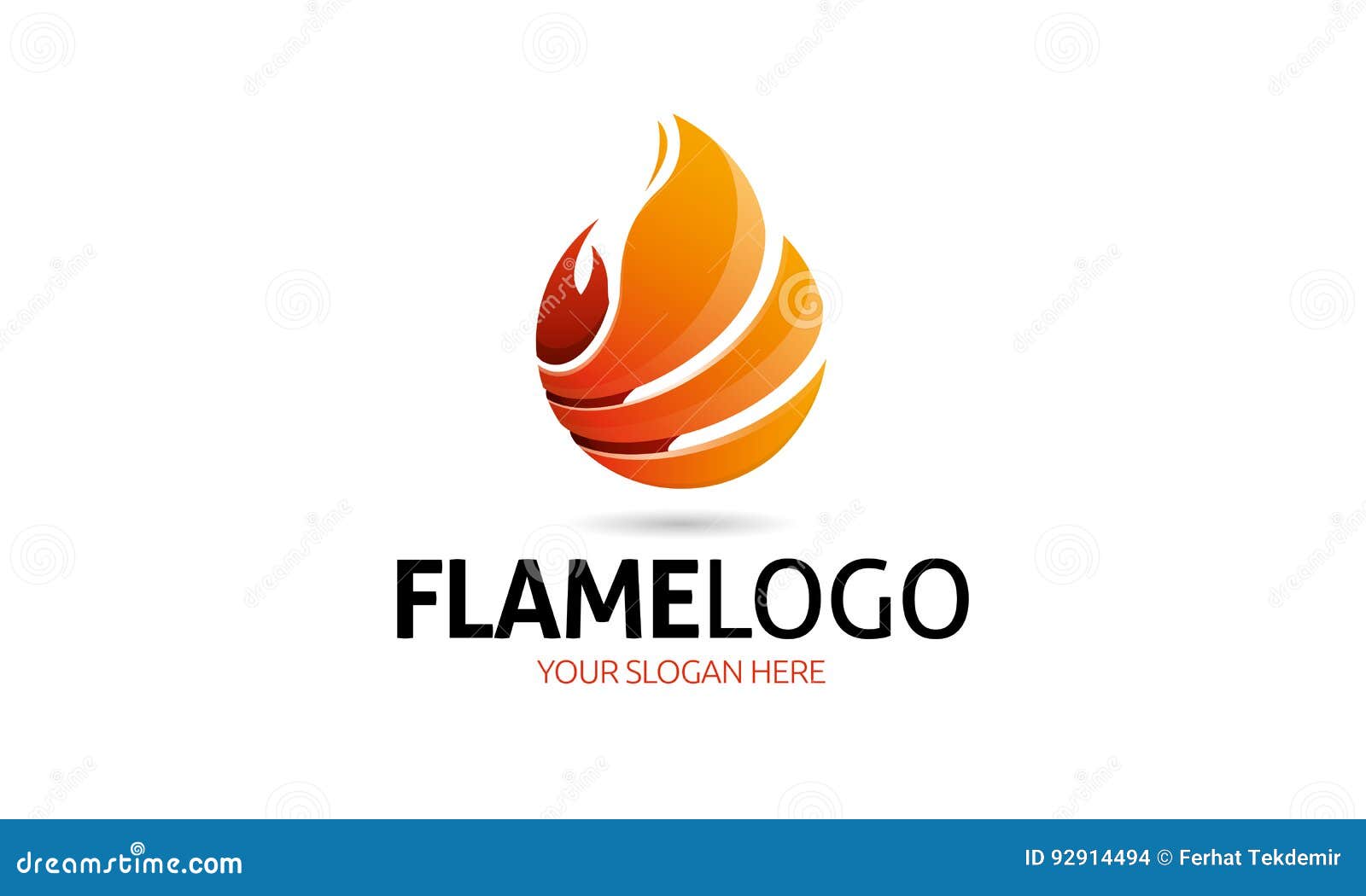 Flame Logo stock vector. Illustration of tech, energy - 92914494