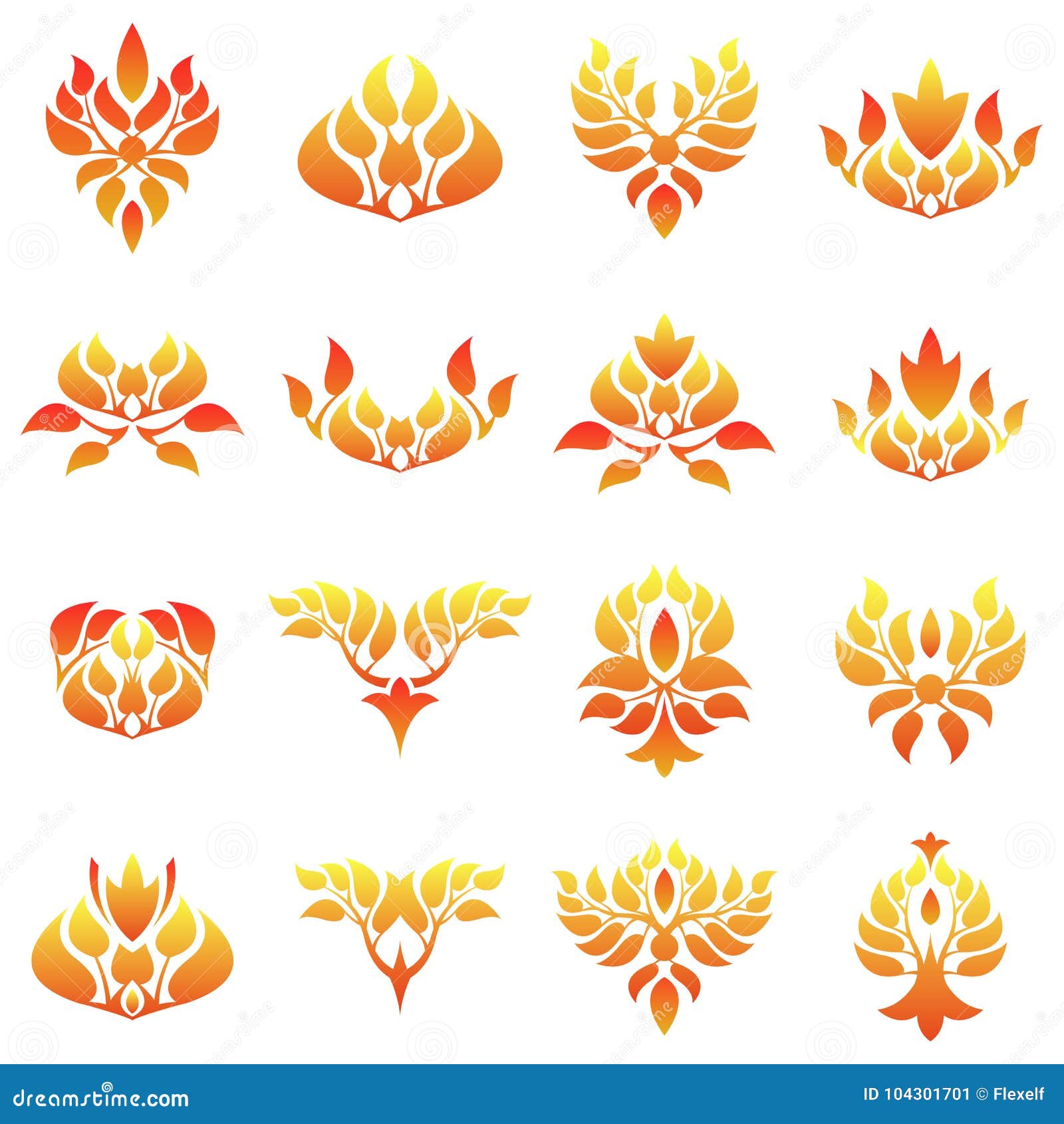 The flame logo template. stock vector. Illustration of isolated - 104301701