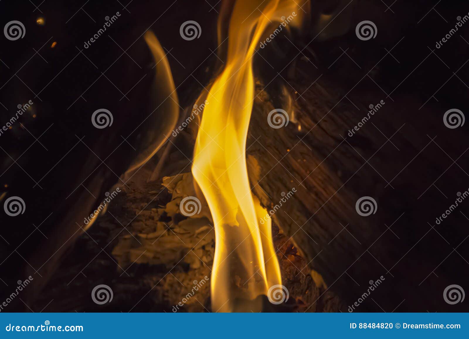 Vertical Flame From Torch With Sunset Background Royalty-Free Stock ...