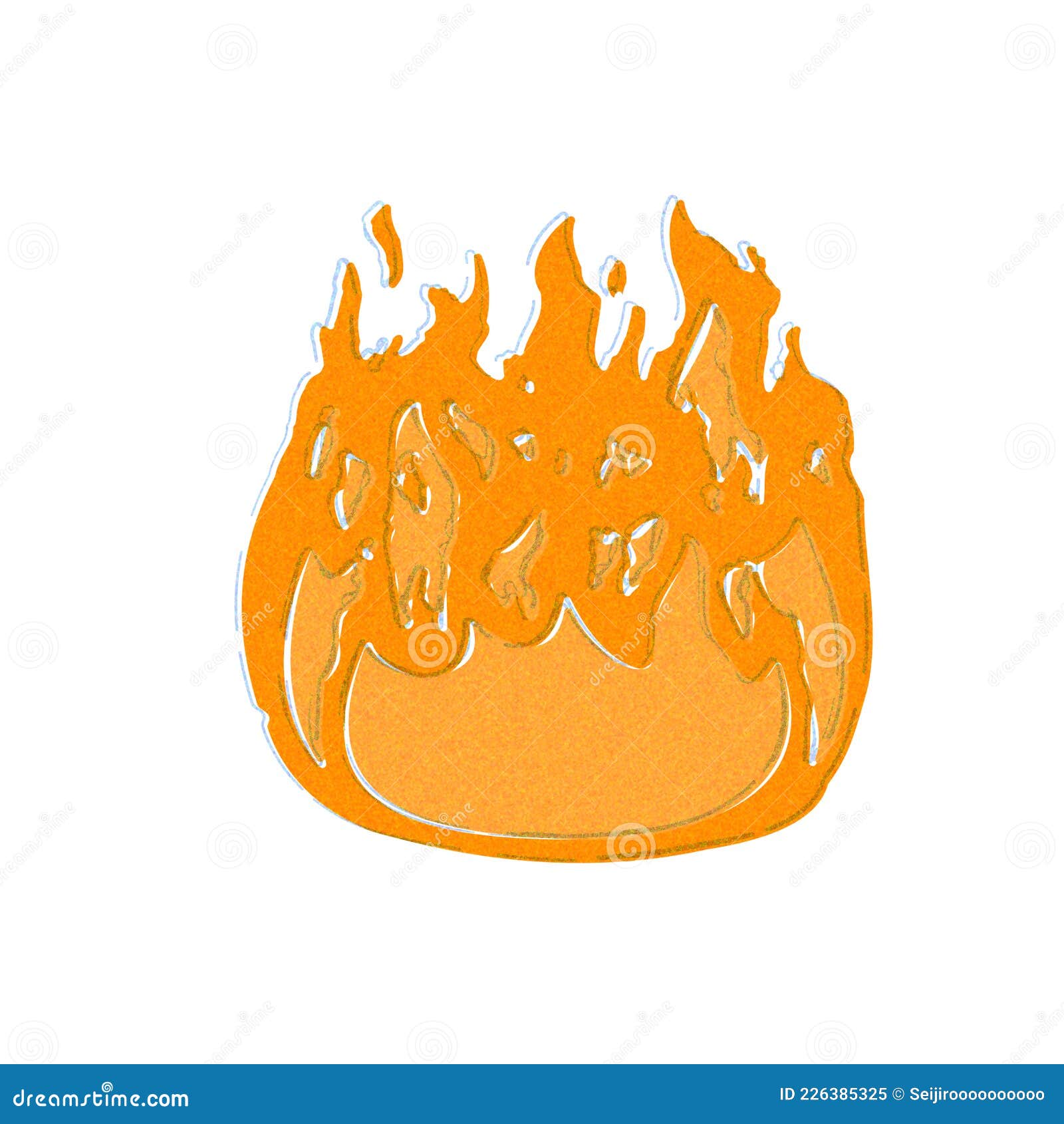Flame mark stock illustration. Illustration of simple - 226385325
