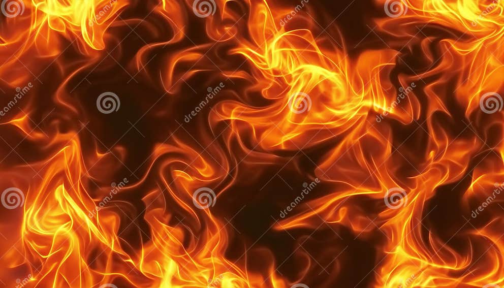 Flame Motion on Abstract Background. Red Fire Texture, Orange Burn ...