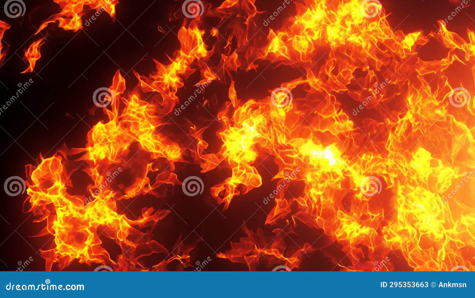 Flame Motion on Abstract Background. Red Fire Texture, Orange Burn ...