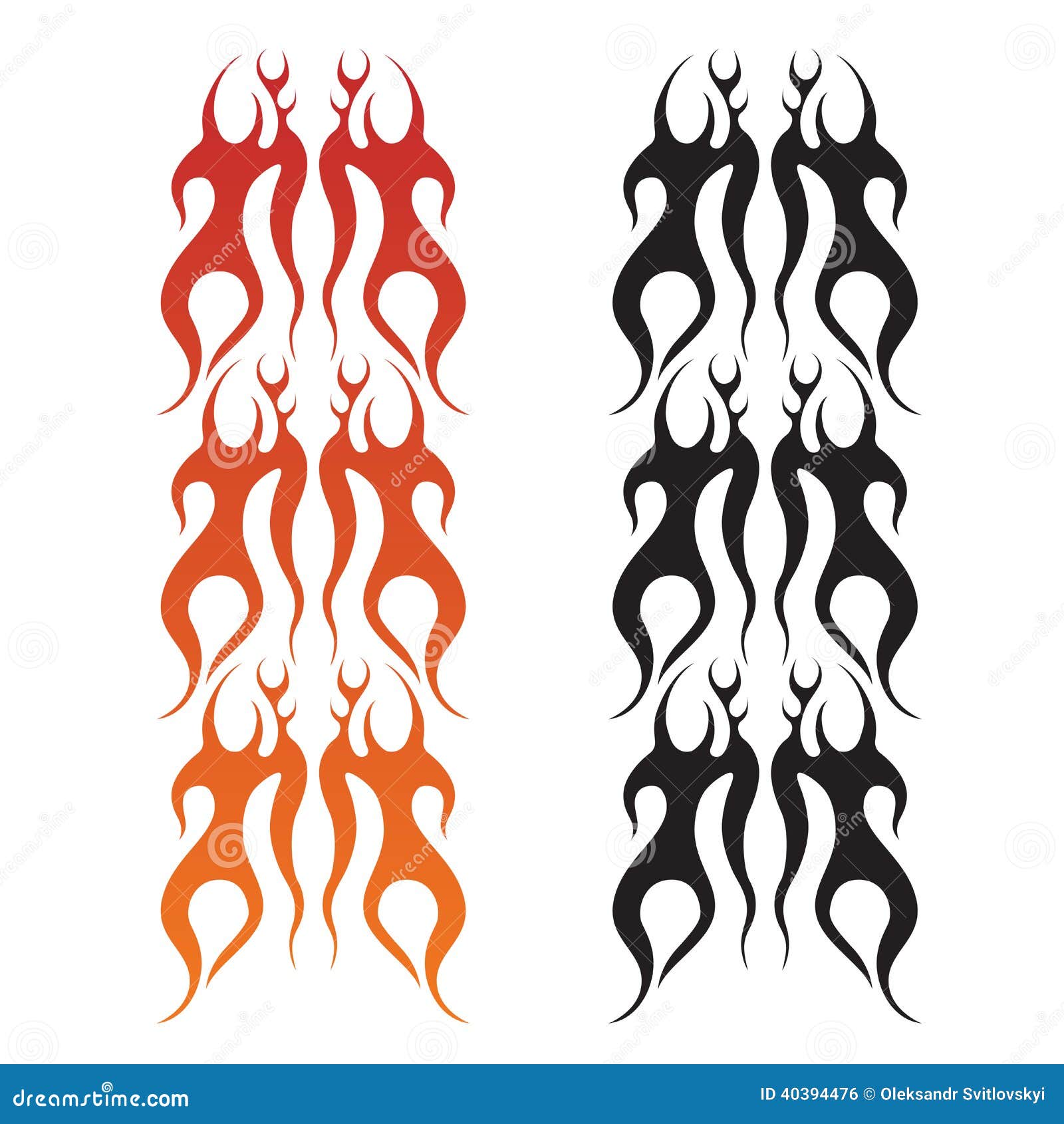 Flame pattern stock vector. Illustration of icons, burns - 40394476
