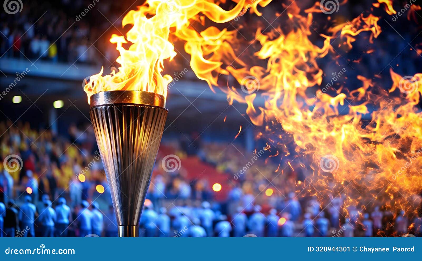 The Flame S Echo: a Symphony of Light and Sound Generative AI Stock ...