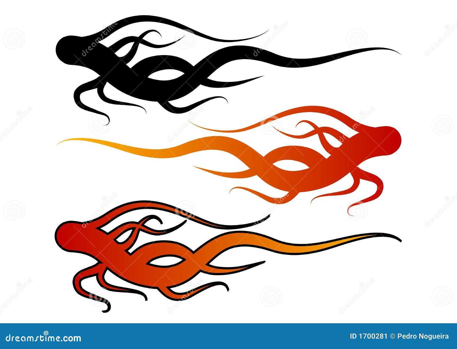 Flame shapes stock vector. Illustration of fashion, decorative - 1700281
