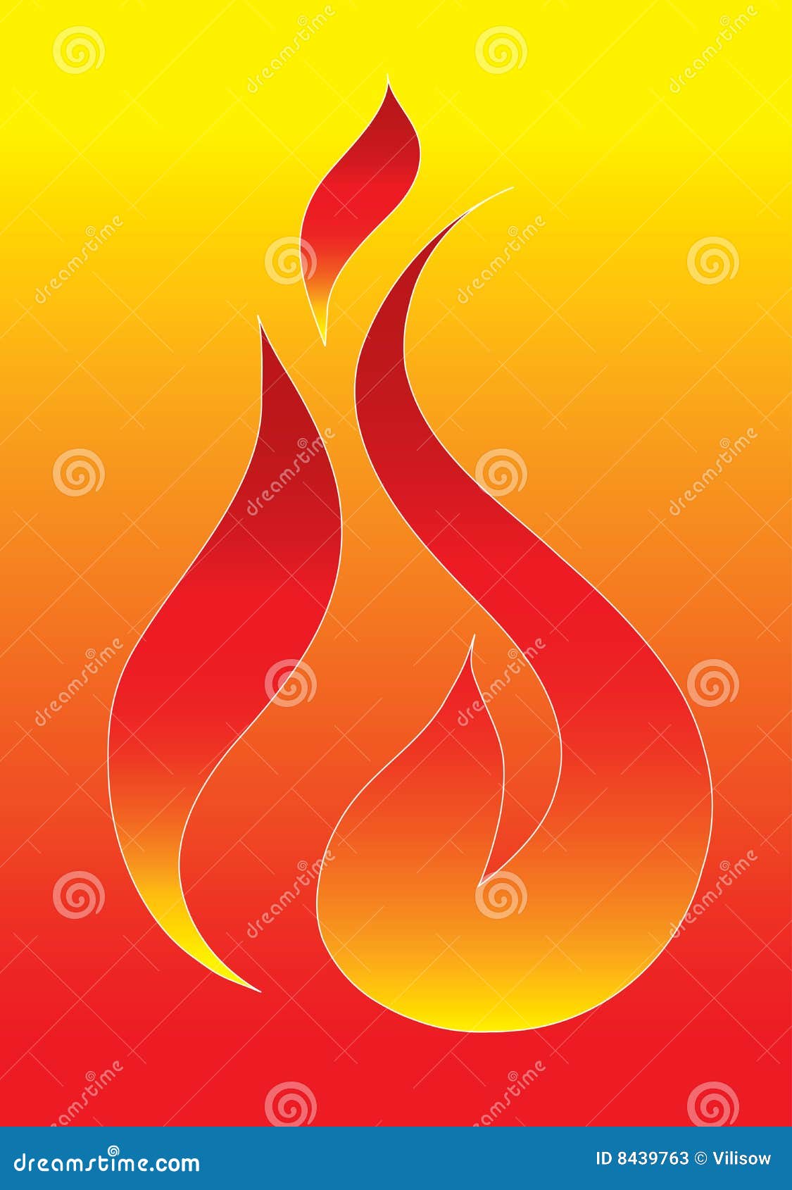 Flame sign stock vector. Illustration of design, illustrations - 8439763